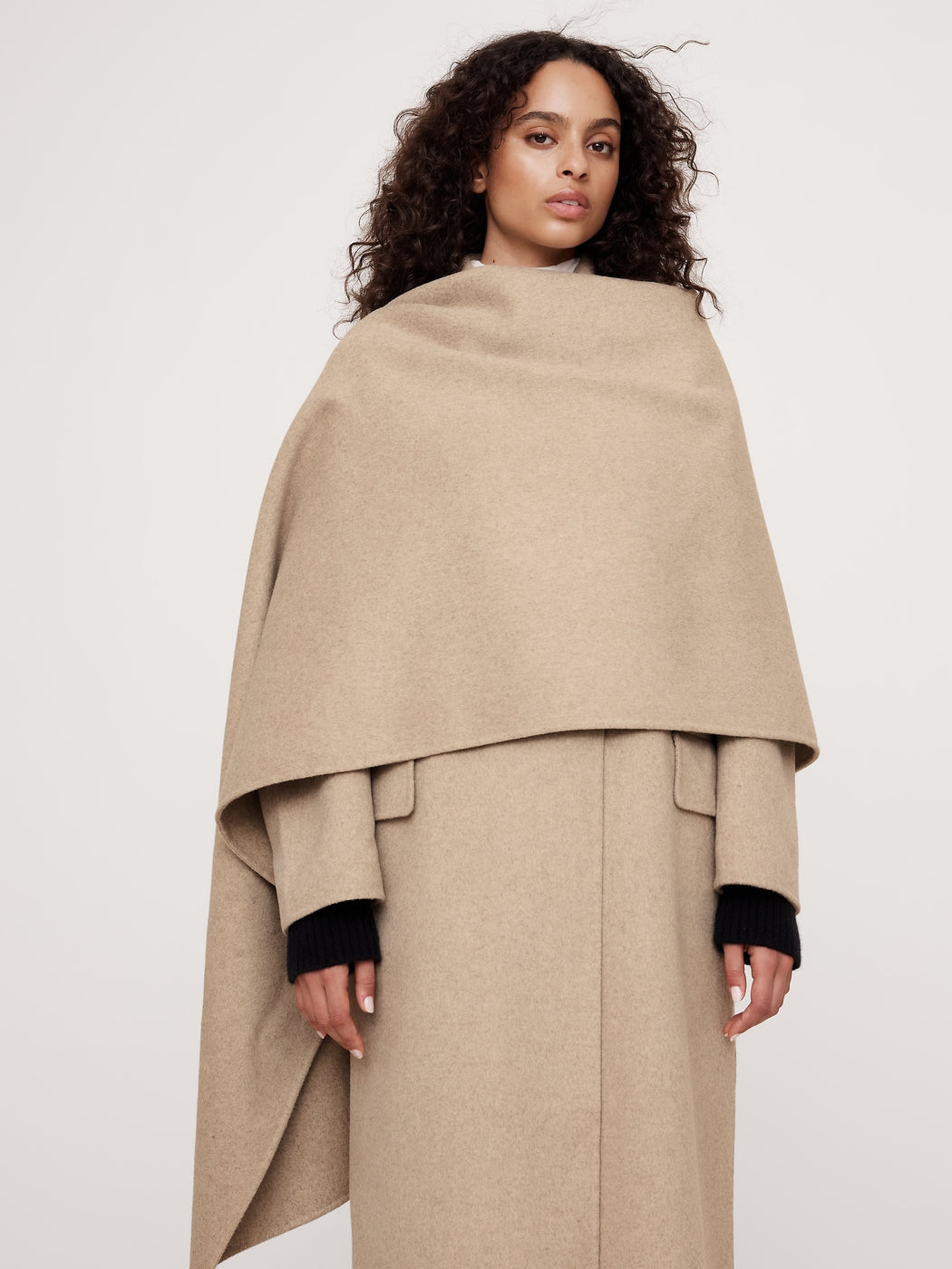Oversized Double-Faced Cape Coat — GAP (International)