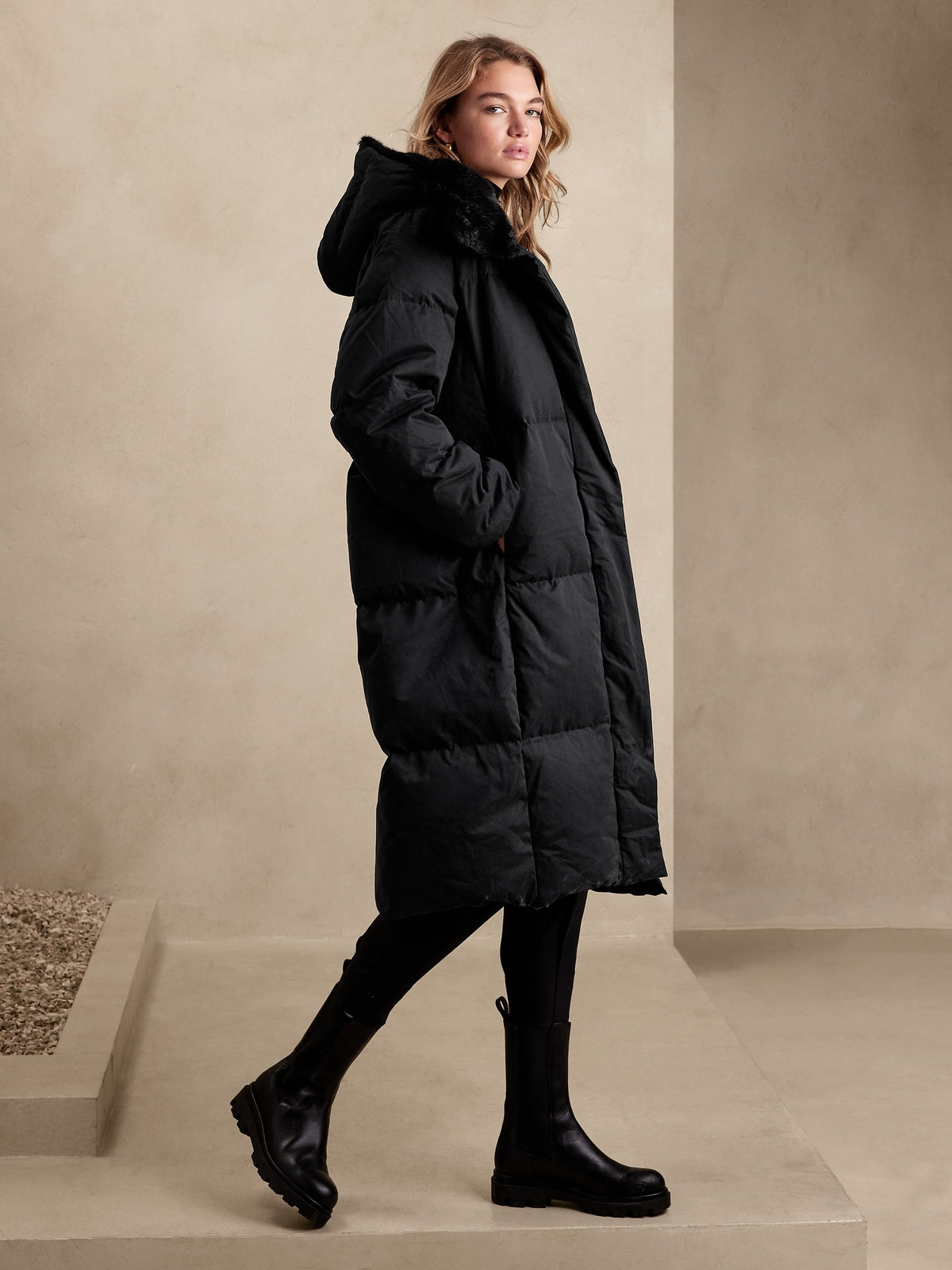 Lowri Puffer Coat - Black — GAP (International)